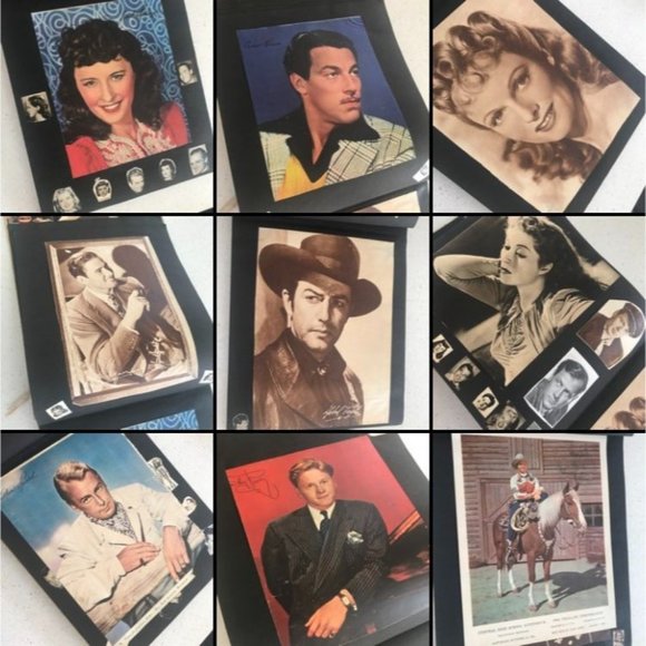 Vintage | Other | Vintage Antique Photo Album Filled With Old Movie ...